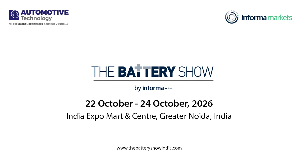 The Battery Show India 2026: Battery Tech Expo